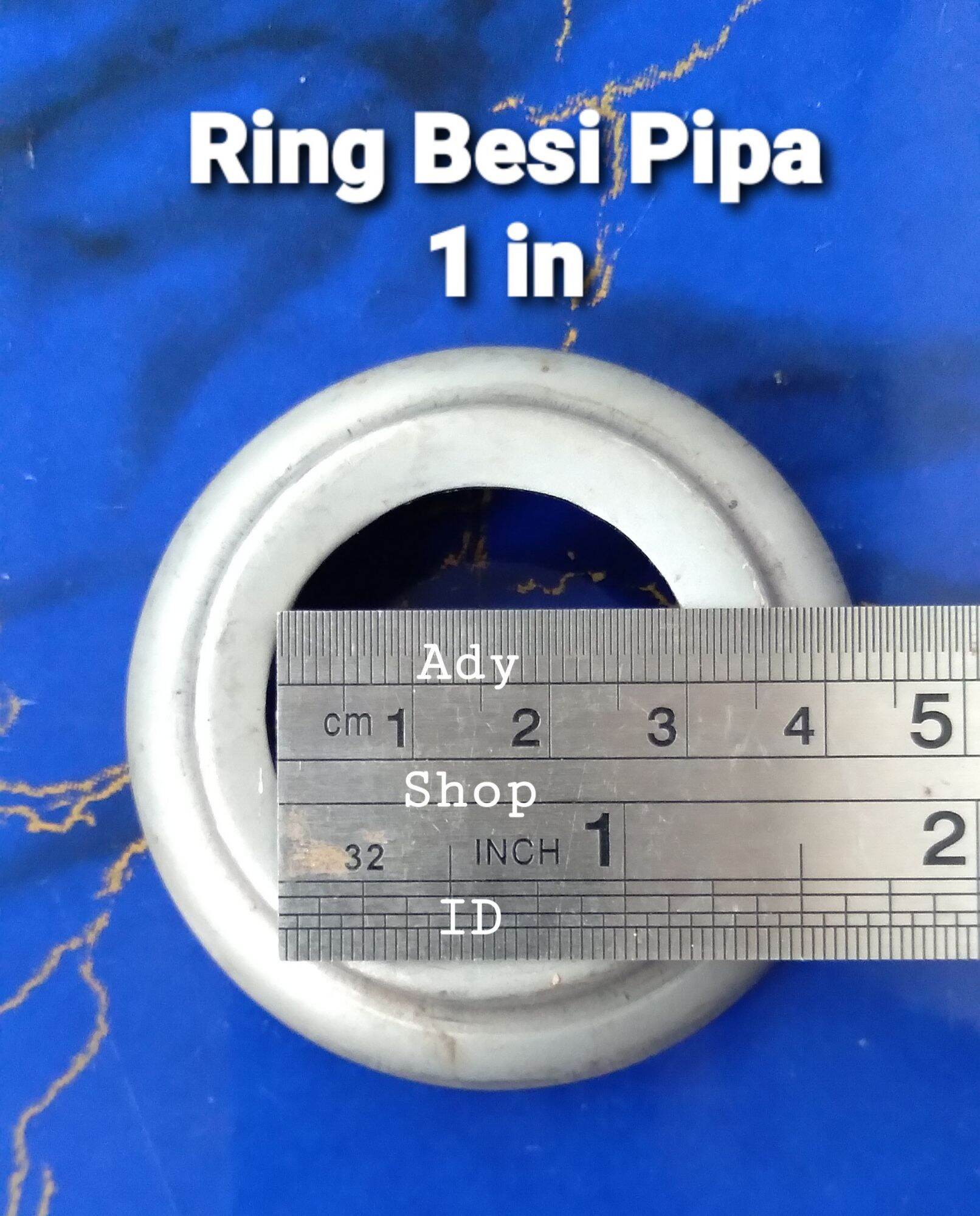 Ornamen besi pipa ring besi pipa ukuran 1" in bahan pelat besi | Lazada ...