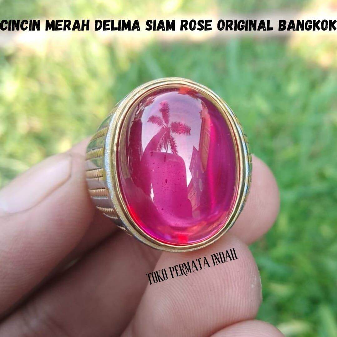 CINCIN BATU MERAH DELIMA SEAM ROSE ORIGINAL BANGKOK | Lazada Indonesia