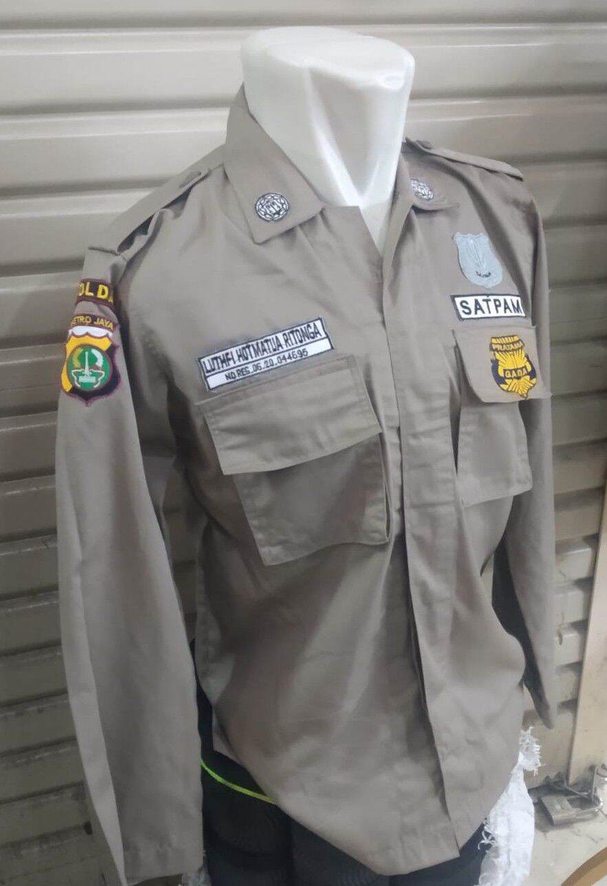 SERAGAM SATPAM SECURITY PDL TERBARU LENGKAP ATRIBUT 1 STEL | Lazada ...