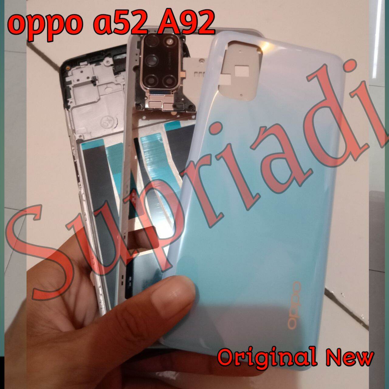 Casing Housing Fullset Oppo A92 Backdoor Backcover plus Frame Lcd Bazel ...