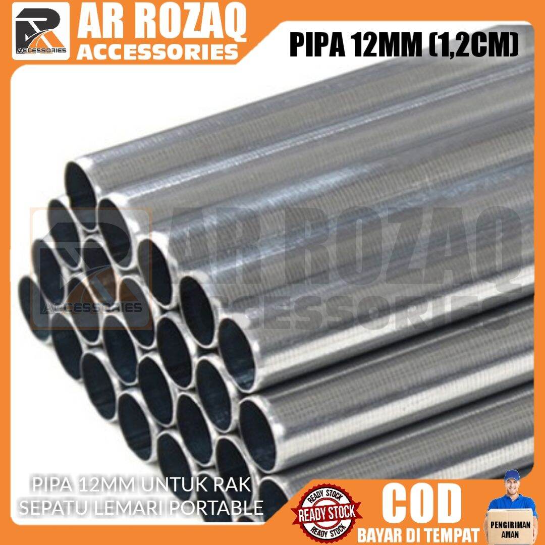 Pipa Rak Lemari Portable Diameter 10mm (1cm) & 12mm (1,2cm) Berbagai ...
