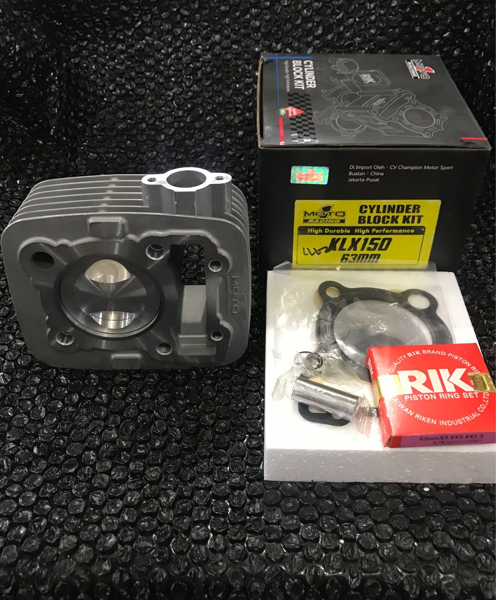 Boring Blok seher Block seher satu set komplit piston kit Moto1 Racing ...