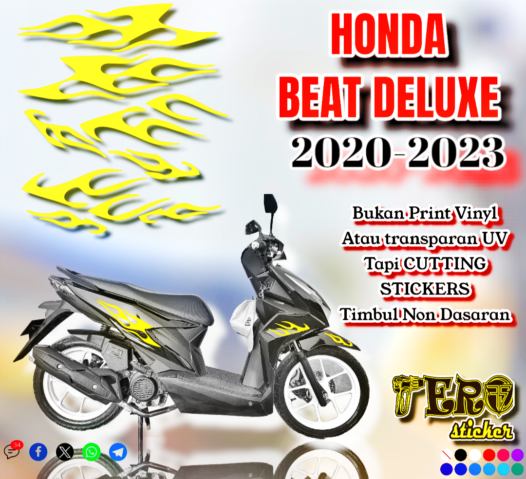 cutting sticker api api striping variasi non dasar beat deluxe 2020 ...