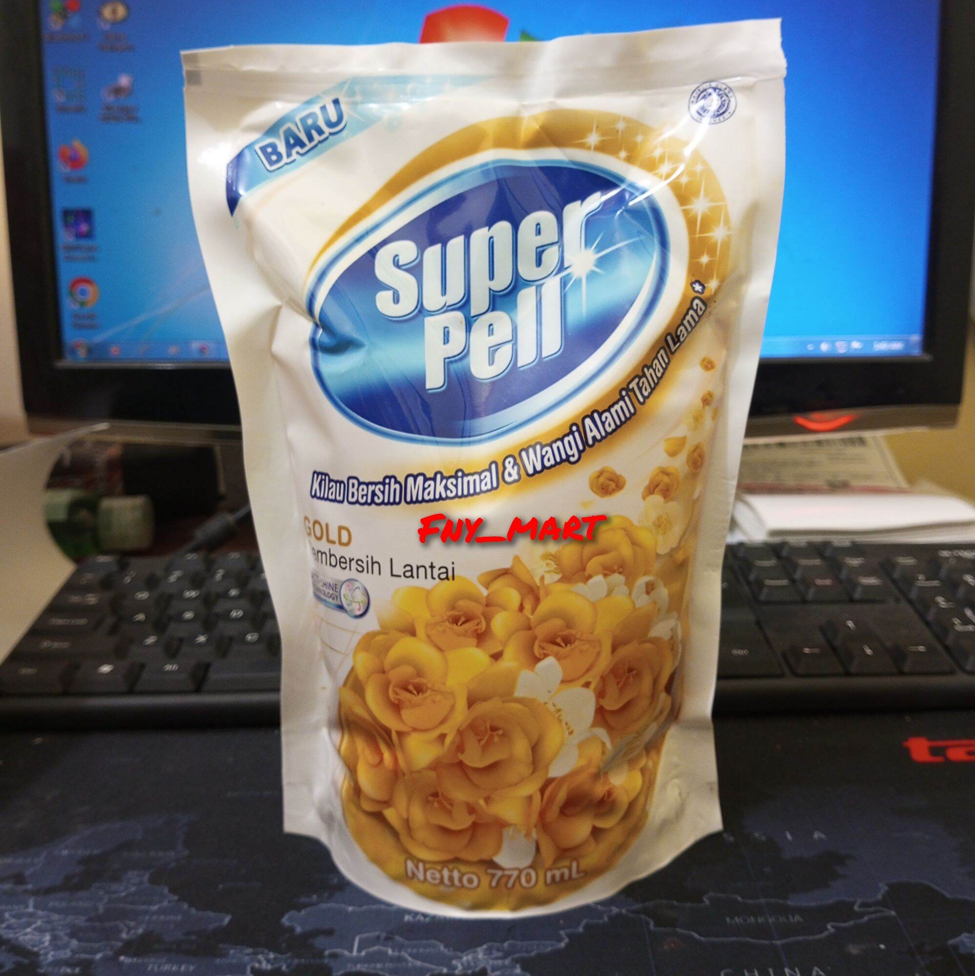 Super Pell Pembersih Lantai GOLD 770ml / SuperPell Gold 770ml ...