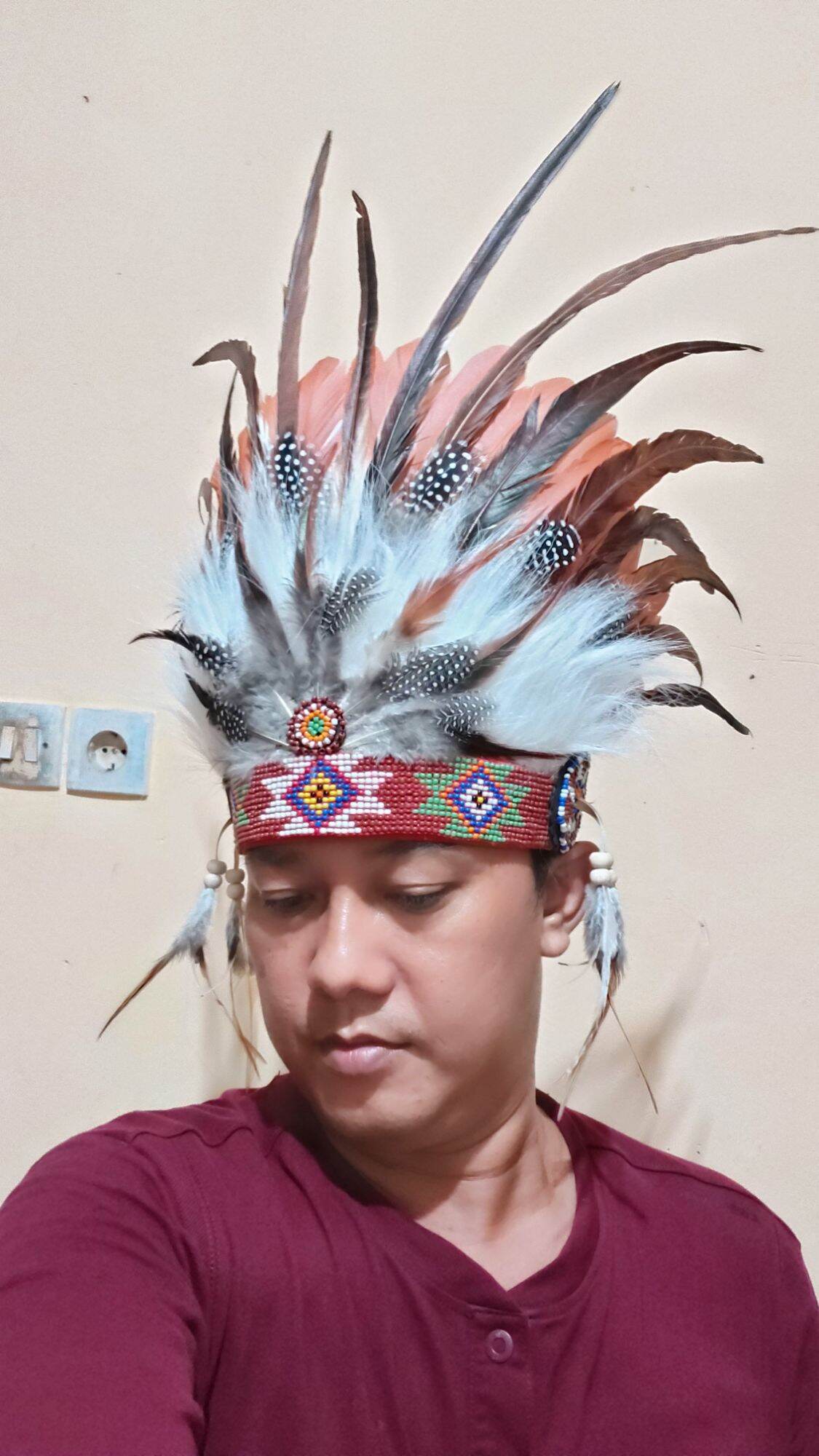MAHKOTA INDIAN ETNIK COKLAT | Lazada Indonesia