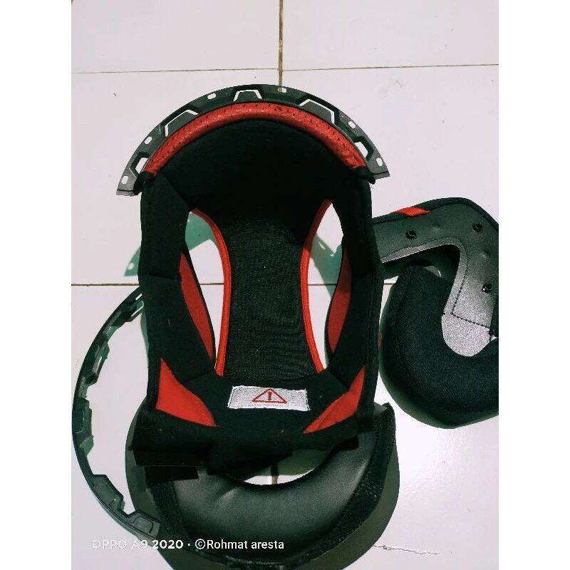 0Busa helm nhk R6 kancing besi full set busa tebel dan nyaman di pakai ...