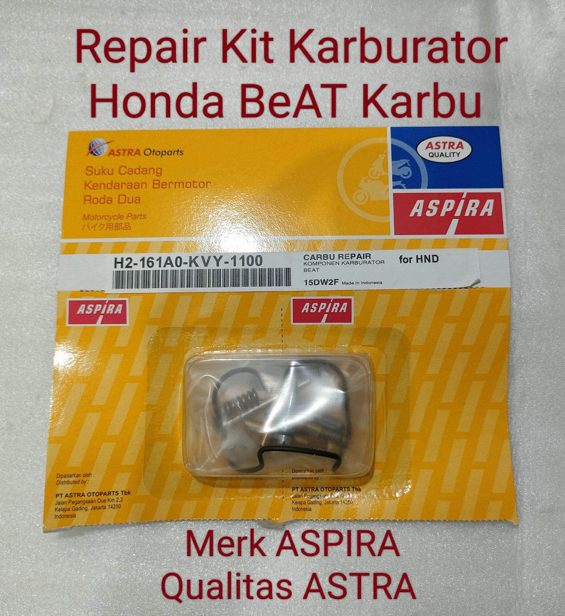 Repair Kit Karburator Honda BeAT Karbu Merk Aspira Qualitas ASTRA ...