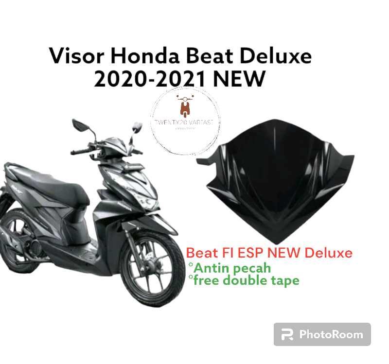 VISOR BEAT NEW DELUXE 2020-2021 WINDSHIELD HONDA BEAT FI ESP ALL NEW ...