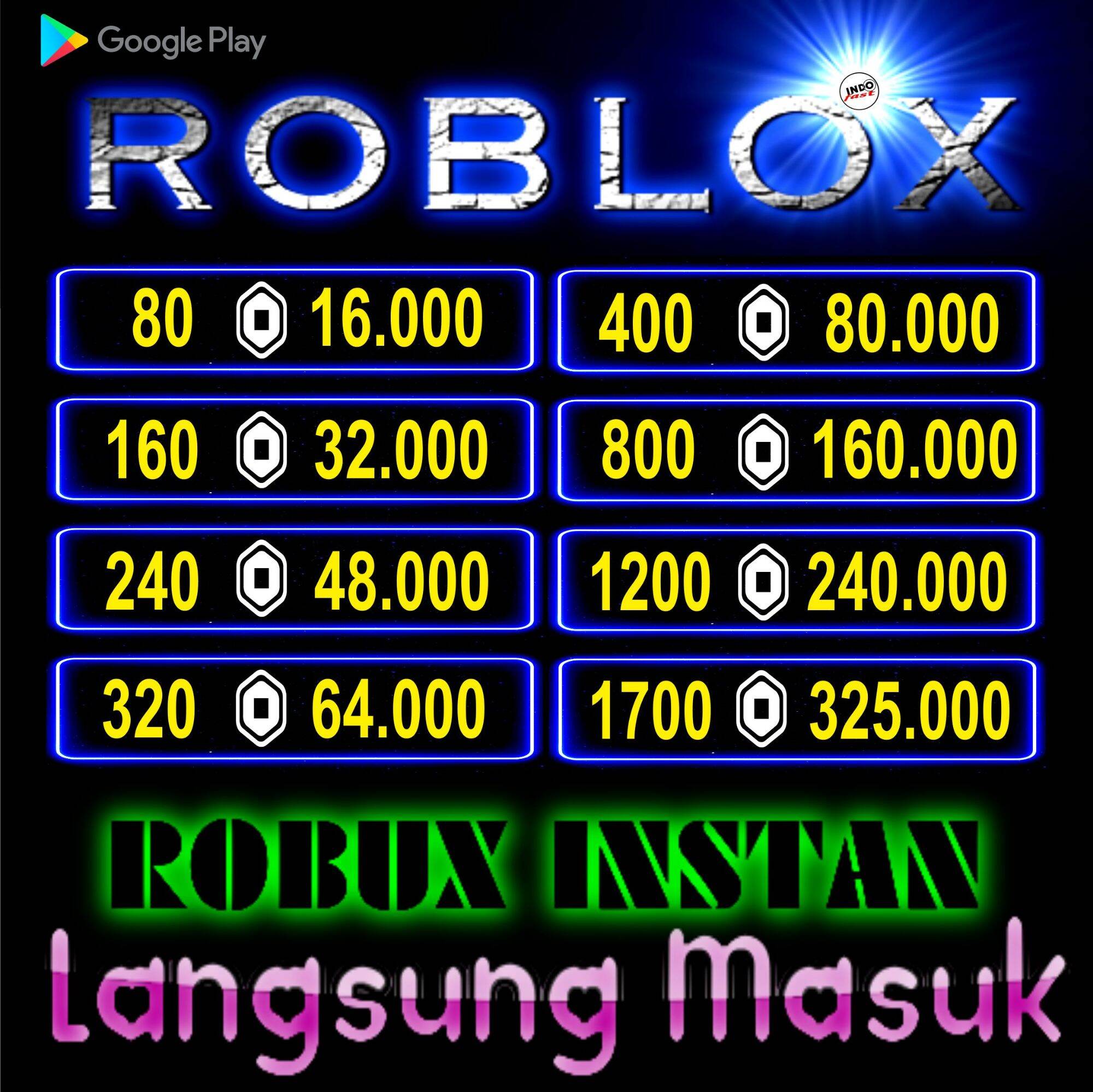 service roblox /roblox robux instan | Lazada Indonesia