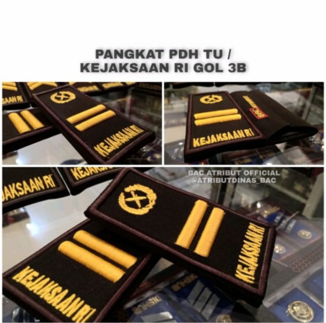 Pangkat PDH Kejaksaan RI TU Golongan 3B Exclusive Best Quality | Lazada ...