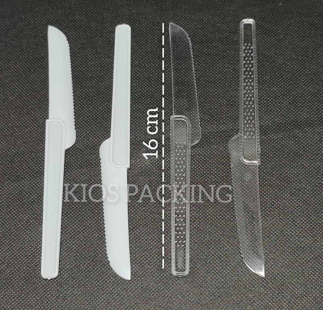 PISAU PLASTIK BROWNIES Kecil | Pisau Roti | Cake Pisau Tart Isi 100pcs ...