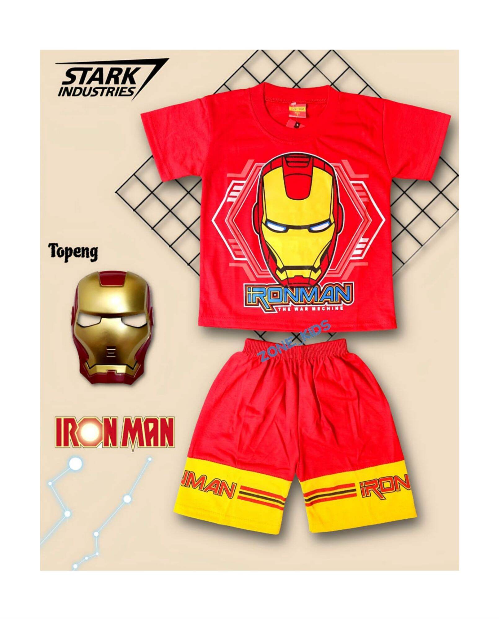SETELAN BAJU ANAK IRON MAN UNTUK USIA 1-10 TAHUN | Lazada Indonesia