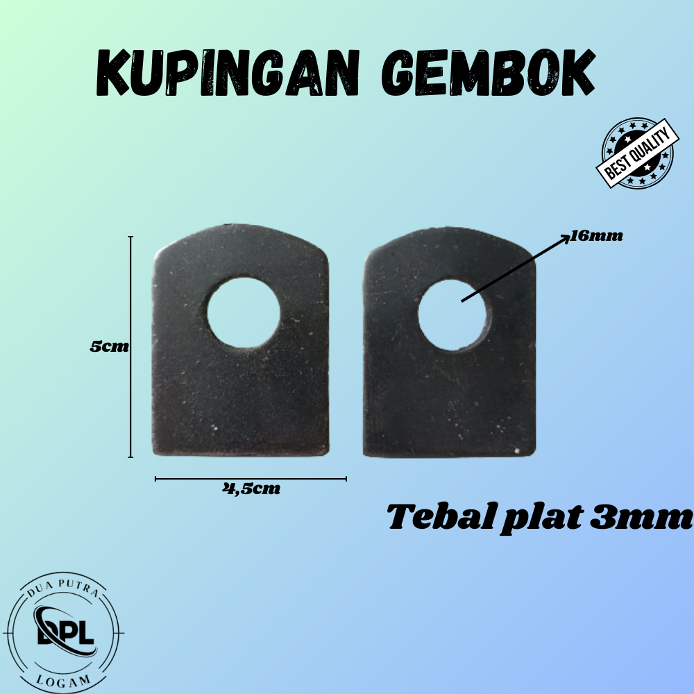 Kupingan Lobang Gembok || Aksesoris Pintu Pagar Besi | Lazada Indonesia