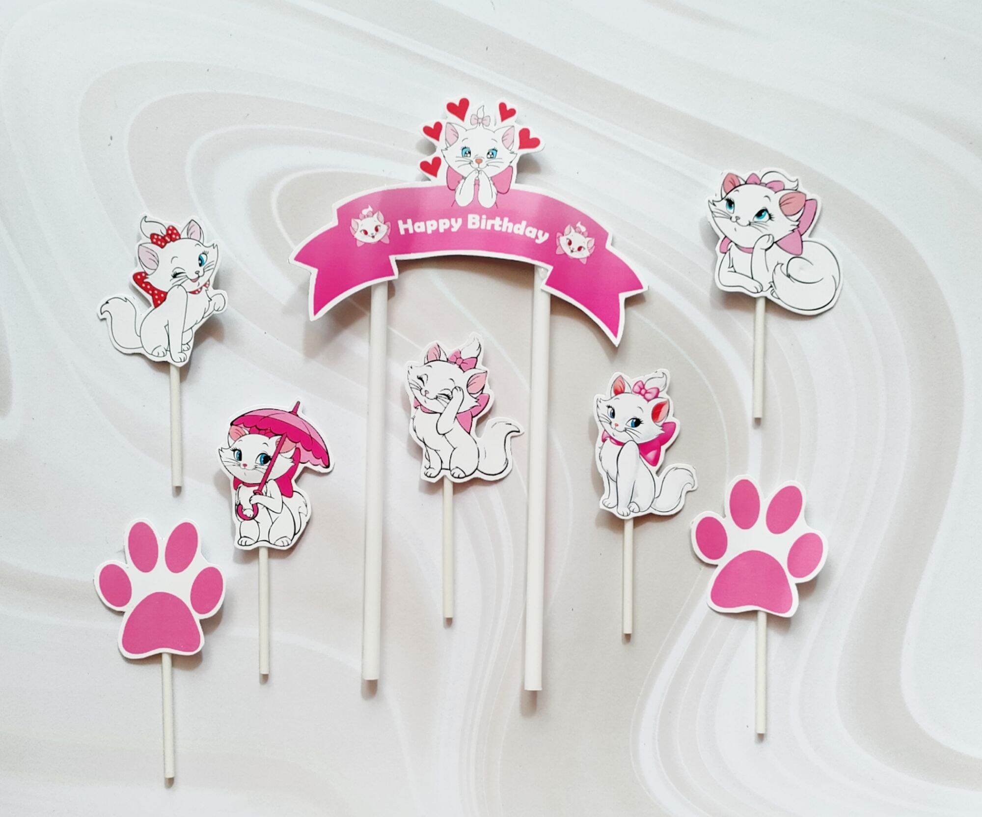 topper toper hiasan tusukan kue cake nasi tumpeng ulang tahun happy ...