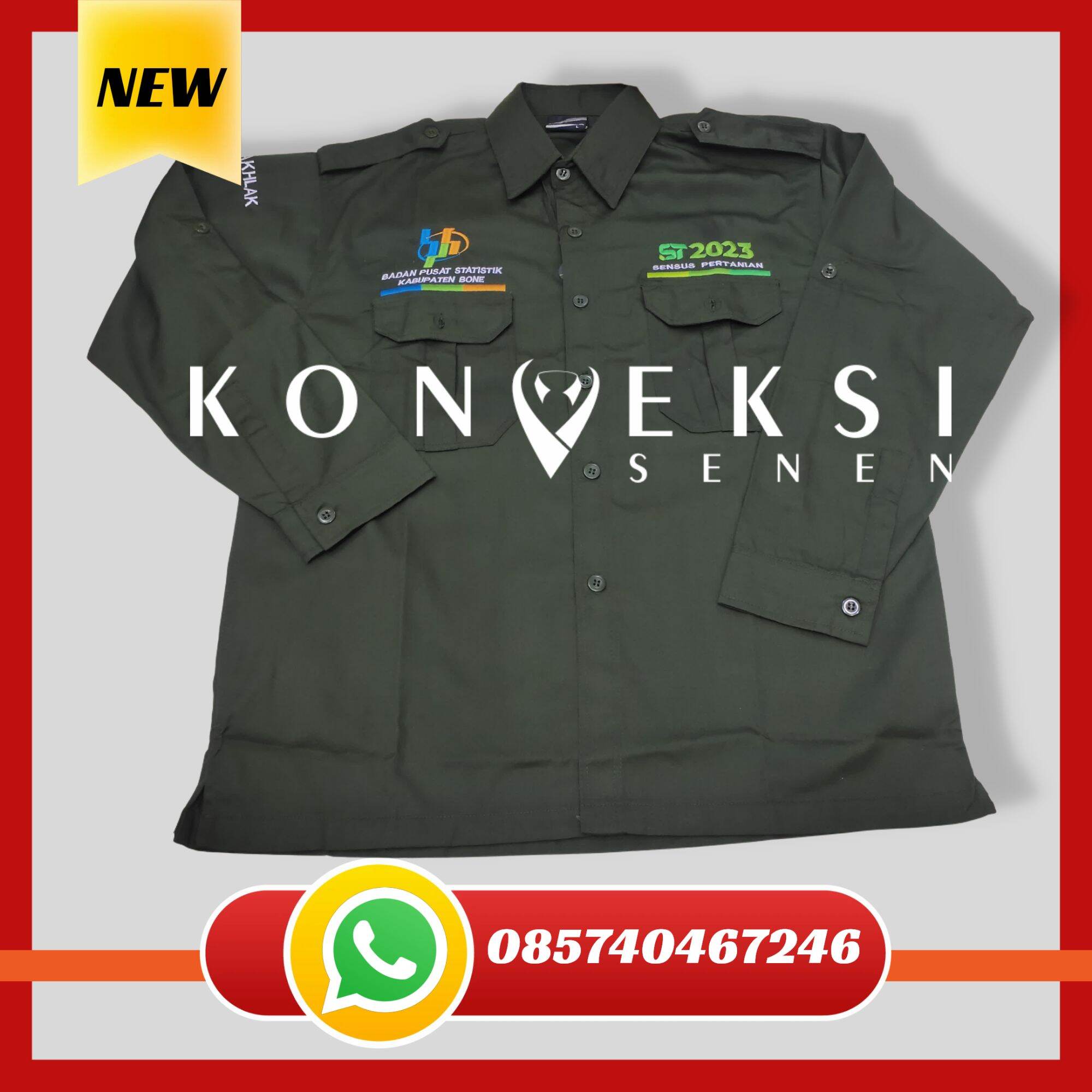 seragam bps kemeja bps badan pusat statistik | sensus pertanian ...