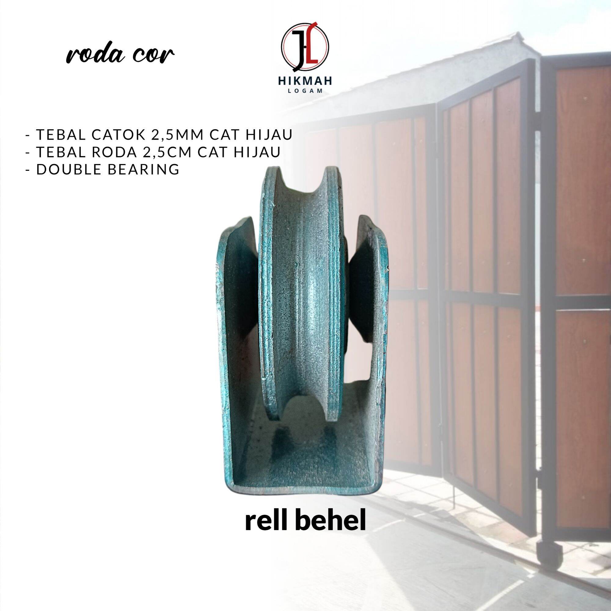 Roda Pagar Besi Cor 8cm | roda pintu gerbang | Lazada Indonesia