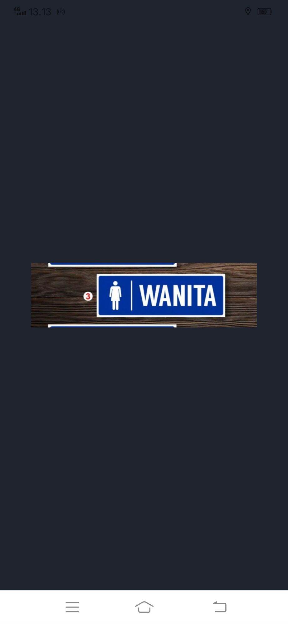 STIKER VINYL SIGN TOILET PRIA WANITA PANAH KANAN KIRI | Lazada Indonesia