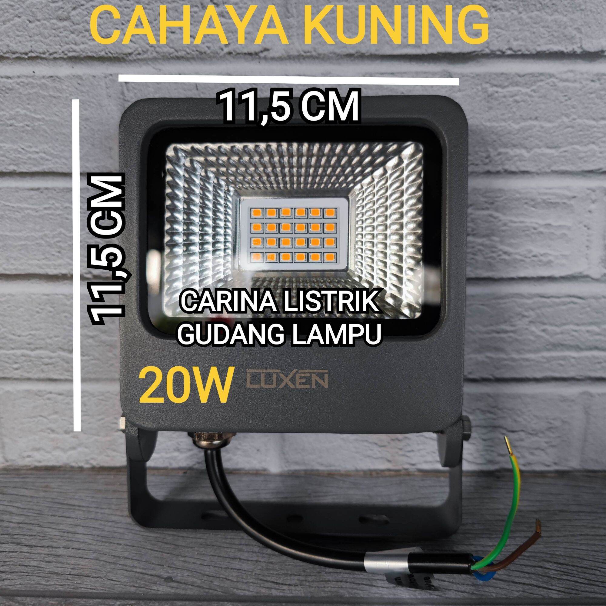 LUXEN LAMPU SOROT LED FLOOD LIGHT 20W 20 WATT BAGUS ORIGINAL SNI ...