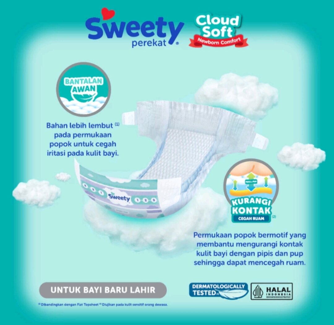 SWEETY SILVER CLOUD SOFT PANTS L26 POPOK BAYI | Lazada Indonesia
