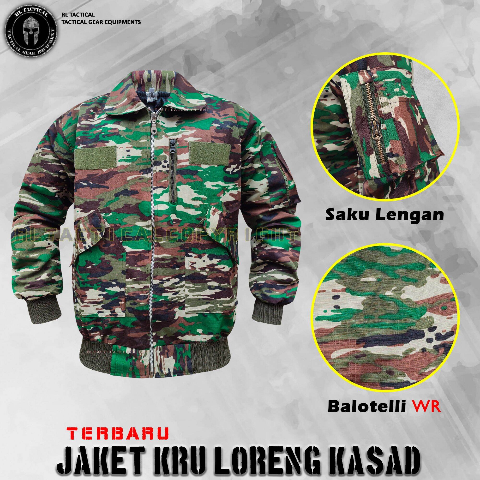 Jaket Loreng Terbaru Kru Bomber Titans RL Tactical NKRI | Lazada Indonesia