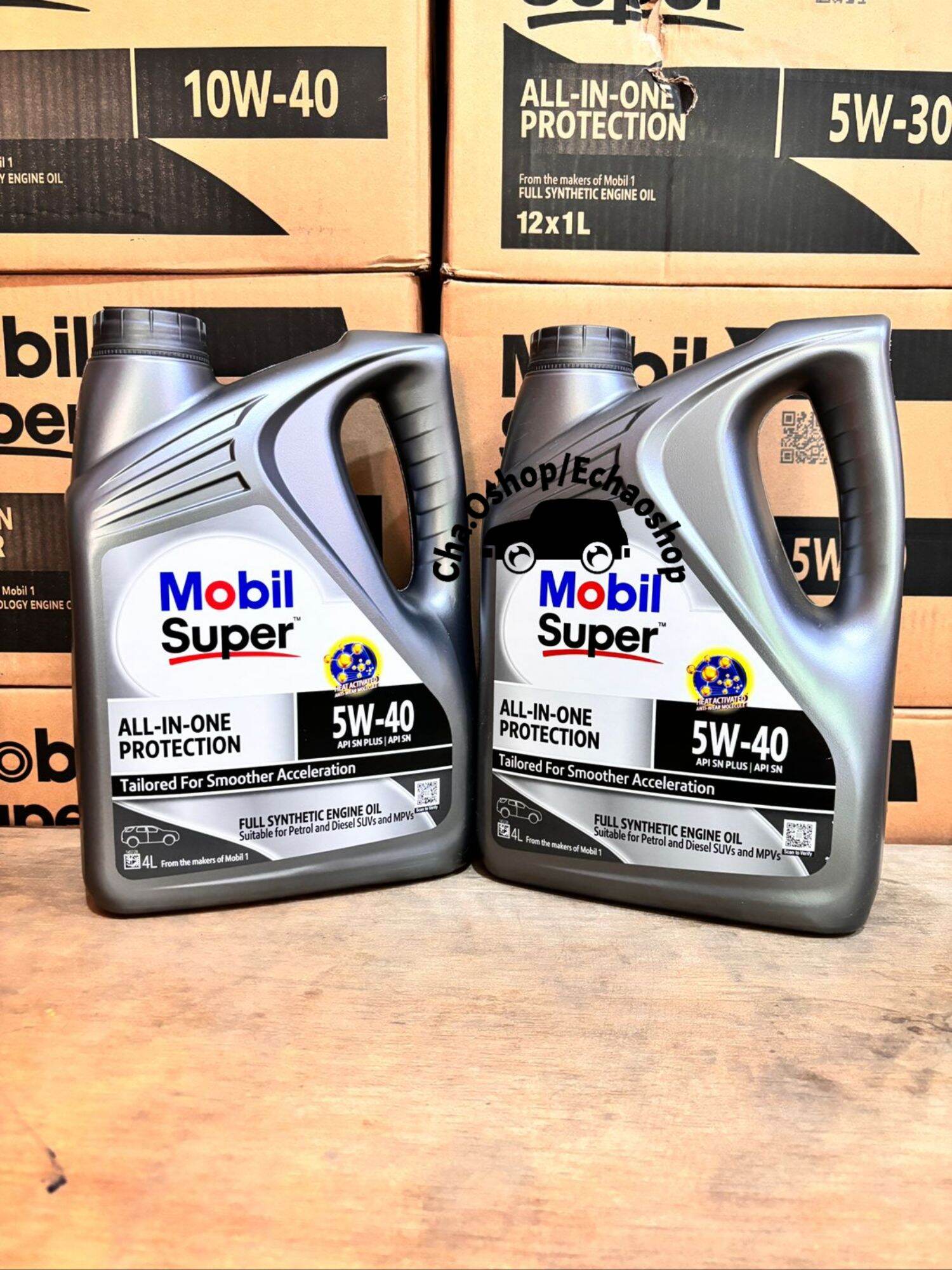 Mobil Super 5w40 5W-40 Oli Mesin Mobil Super 4 Liter Full Syntetic ...