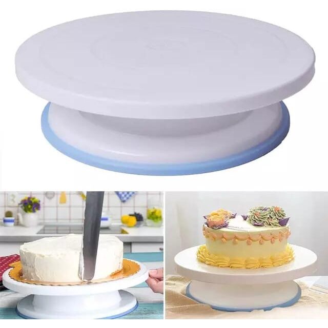 Cake Turn table Meja Putar 27 cm Dekorasi Kue Baking Rotary CaKe Tray ...