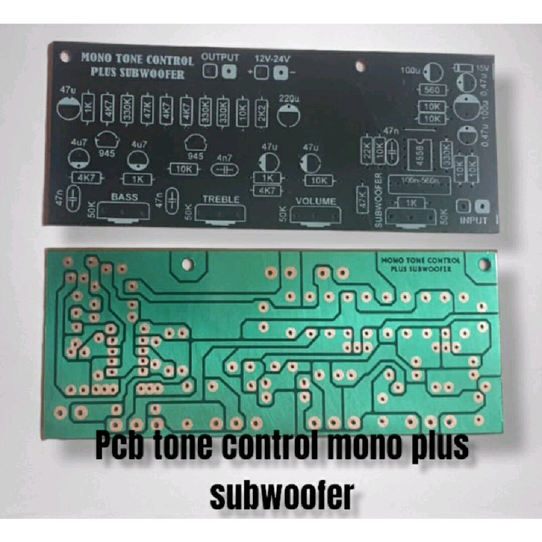 pcb tone control mono plus subwoofer 12 v | Lazada Indonesia