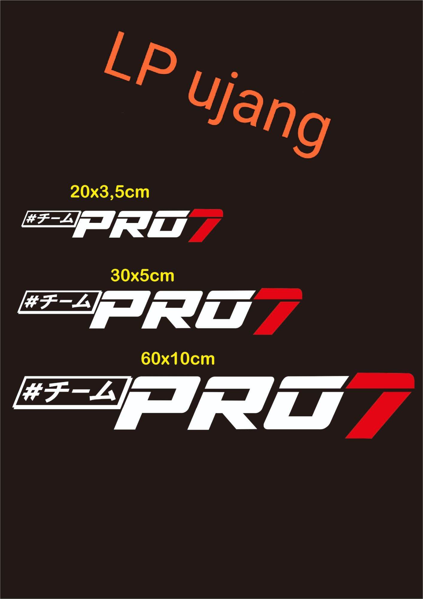 STICKER STICKER PRO 7 STIKER KACA MOBIL | Lazada Indonesia