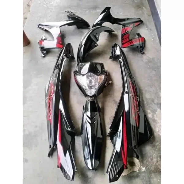 Cover bodi body fullset suzuki satria fu facelift warna hitam plus ...