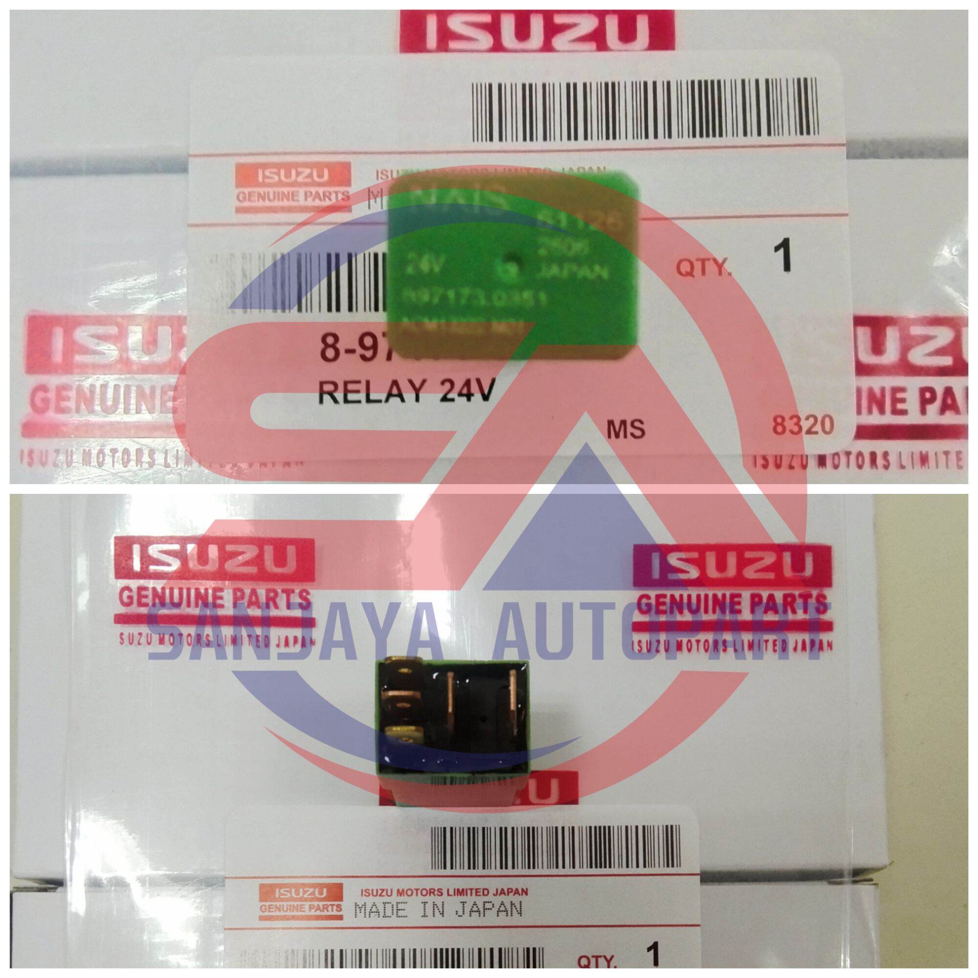 RELAY HEADLAMP RILAY LAMPU NAIS 24V KAKI 5 ISUZU NKR71 NMR71 | Lazada ...