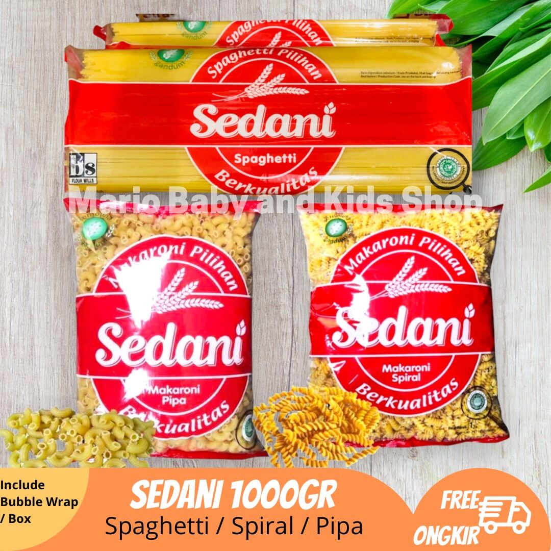 SEDANI Pasta Makaroni Spaghetti / Spiral / Pipa 1Kg | Lazada Indonesia