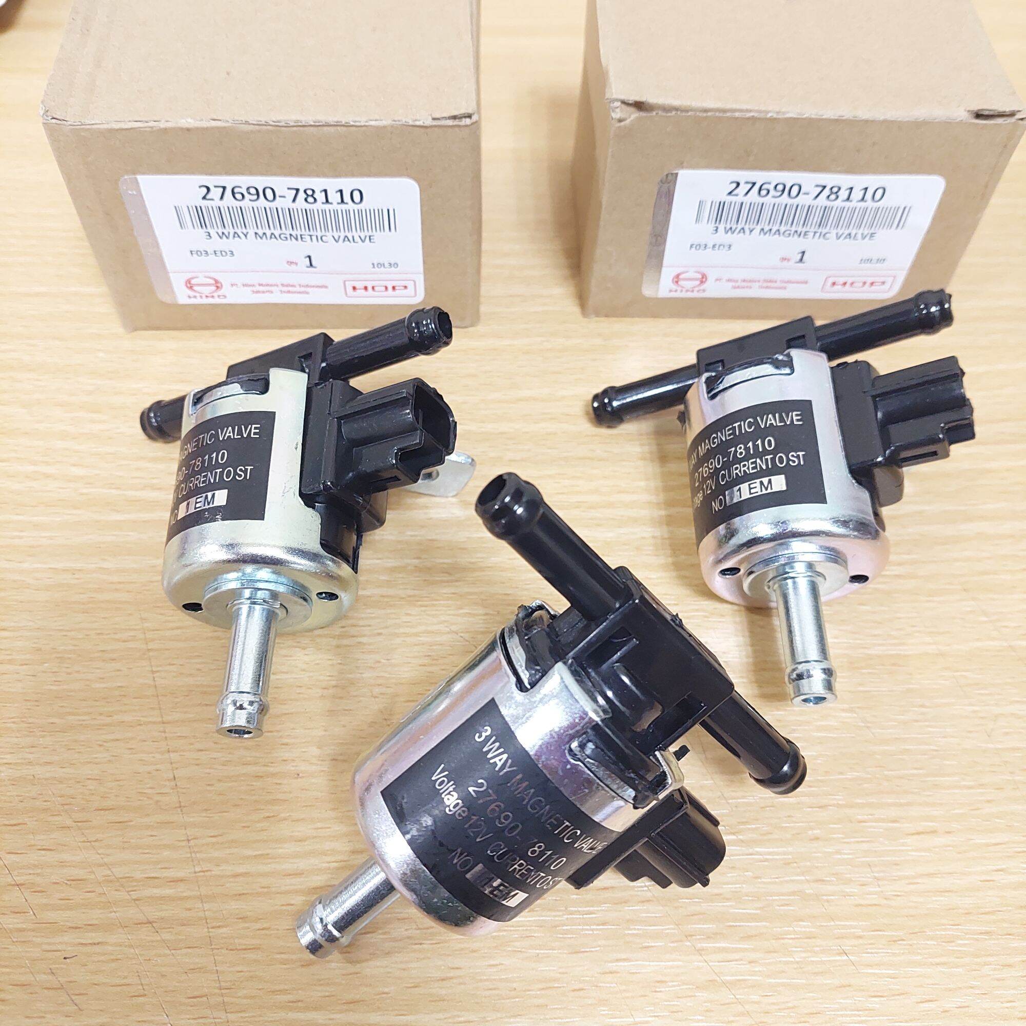 3way magnetic valve hino dyna HT130 HT125 12v 27690-78110 | Lazada ...