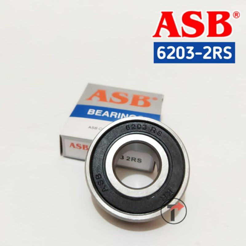 Laher laker ball bearing 6203 2rs merk asb | Lazada Indonesia