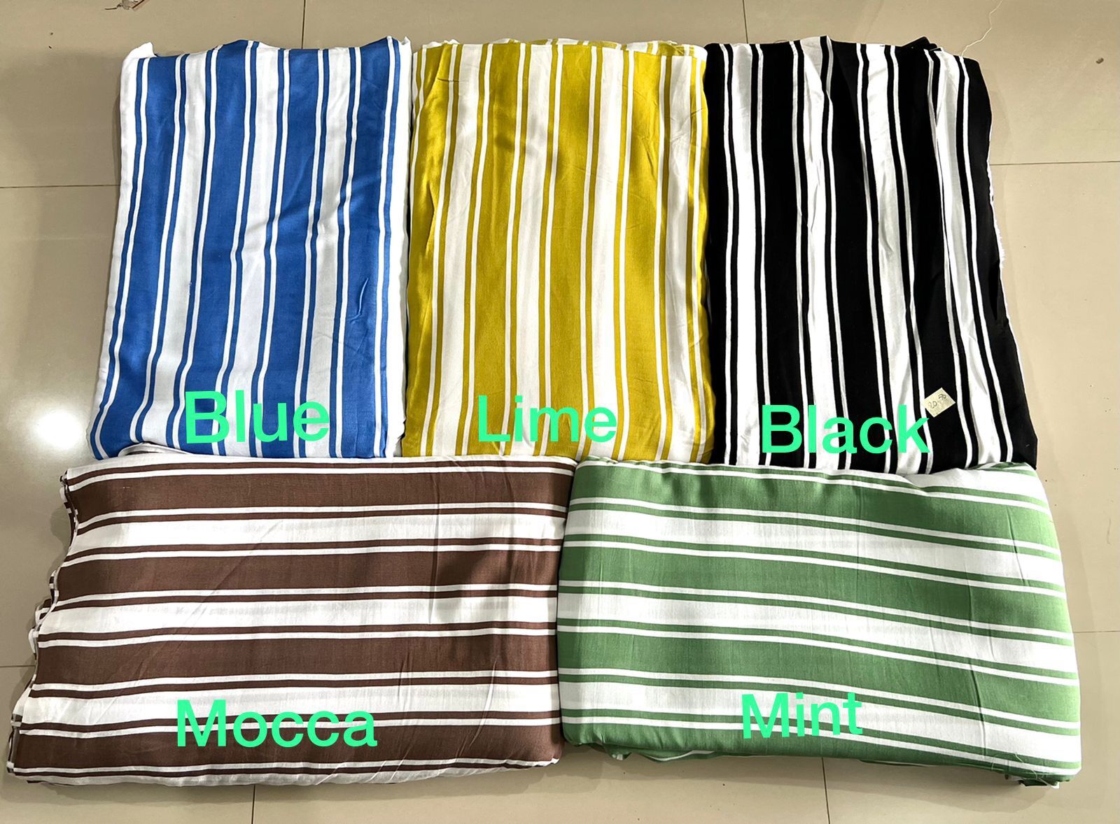 Bahan kain rayon meteran motif garis besar (1meter) | Lazada Indonesia