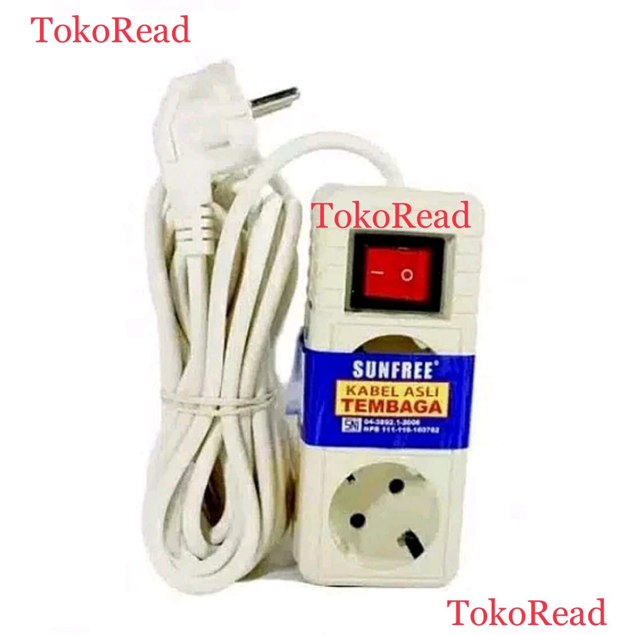 Stop kontak + kabel panjang sunfree Jupiter 2 / 3 / 4 / 5 lubang panjang 1.5 / 3 / 5 meter kabel ...