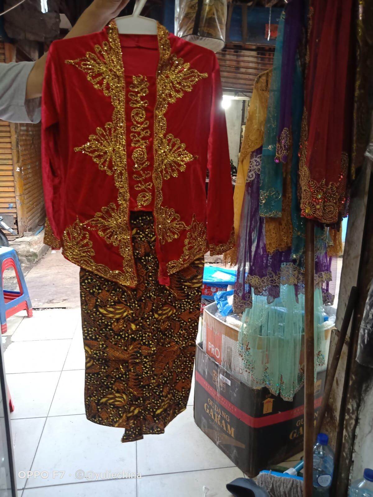 Kebaya beludru adat jawa anak // Baju beludru adat jawa TK SD SMP ...