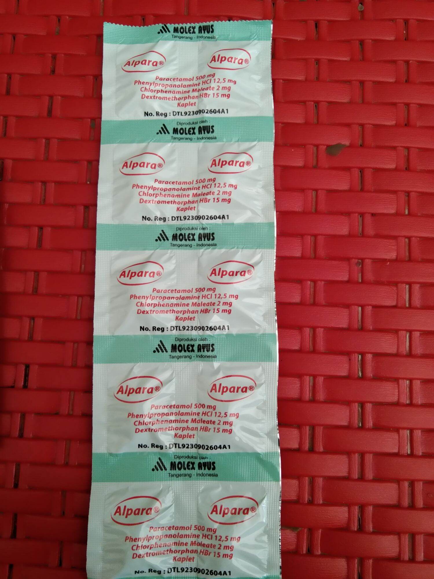 alpara kaplet ( obat batuk pilek panas sakit kepala bersin2) | Lazada ...