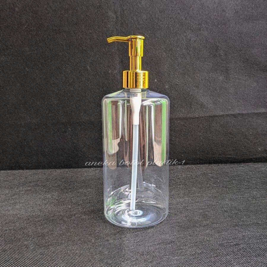 botol pump 500 ml bening botol sabun cair 500 ml pump luxury gold ...
