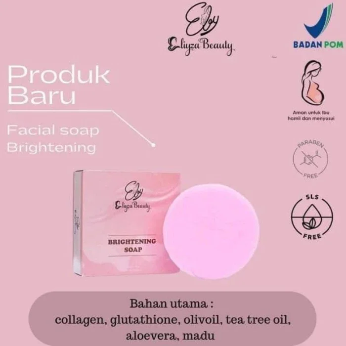 ELIZA BRIGHTENING SOAP SABUN WAJAH MENCERAHKAN MENGATASI JERAWAT COCOK ...