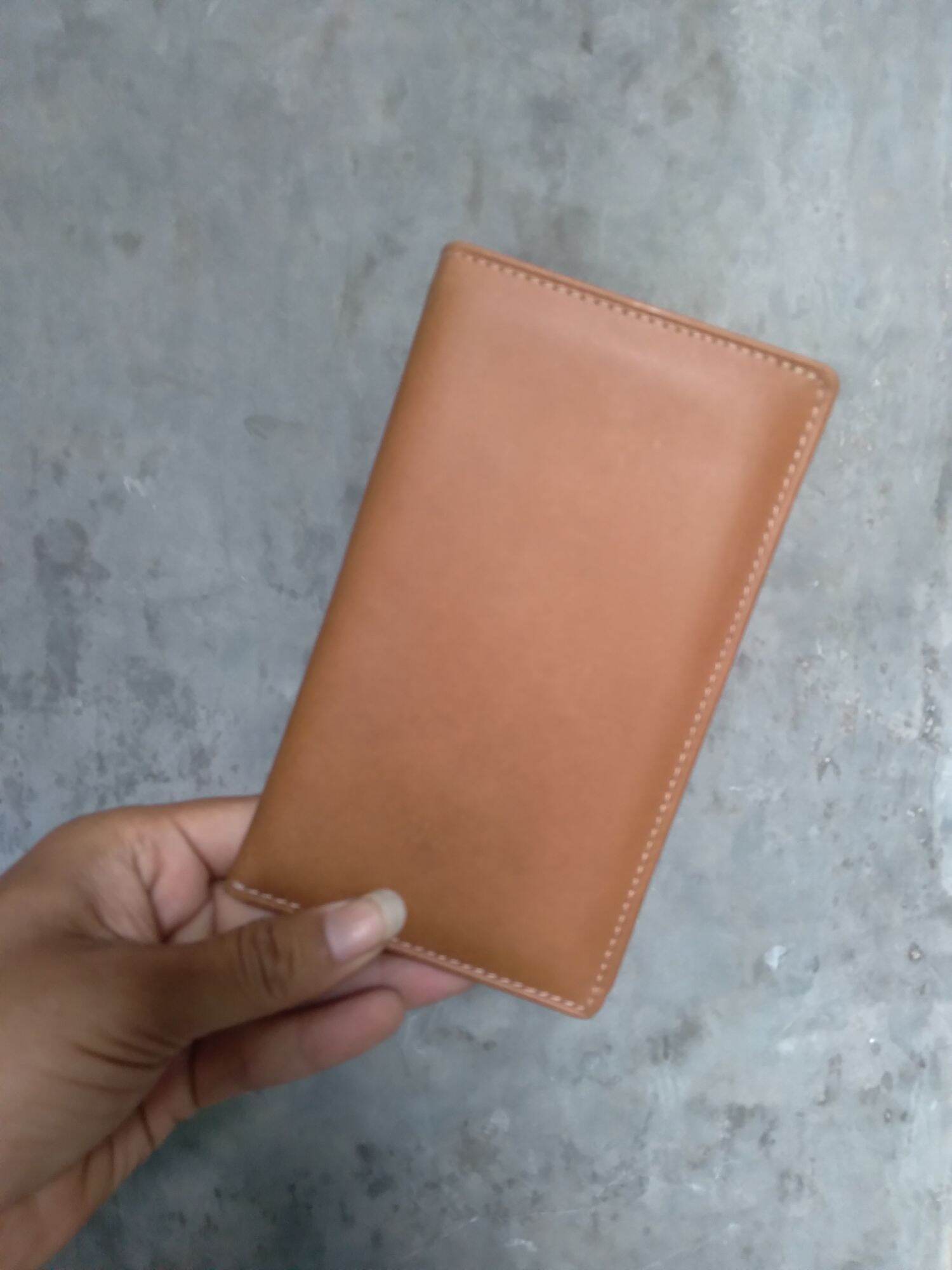 Dompet Kulit Sapi Asli 3/4 ( COKLAT ) | Lazada Indonesia