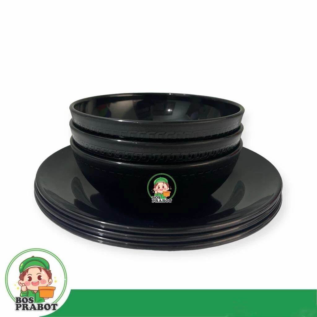 PIRING MELAMIN SET ISI 6 / PAKET PIRING MANGKOK SEMI MELAMIN / PIRING ...
