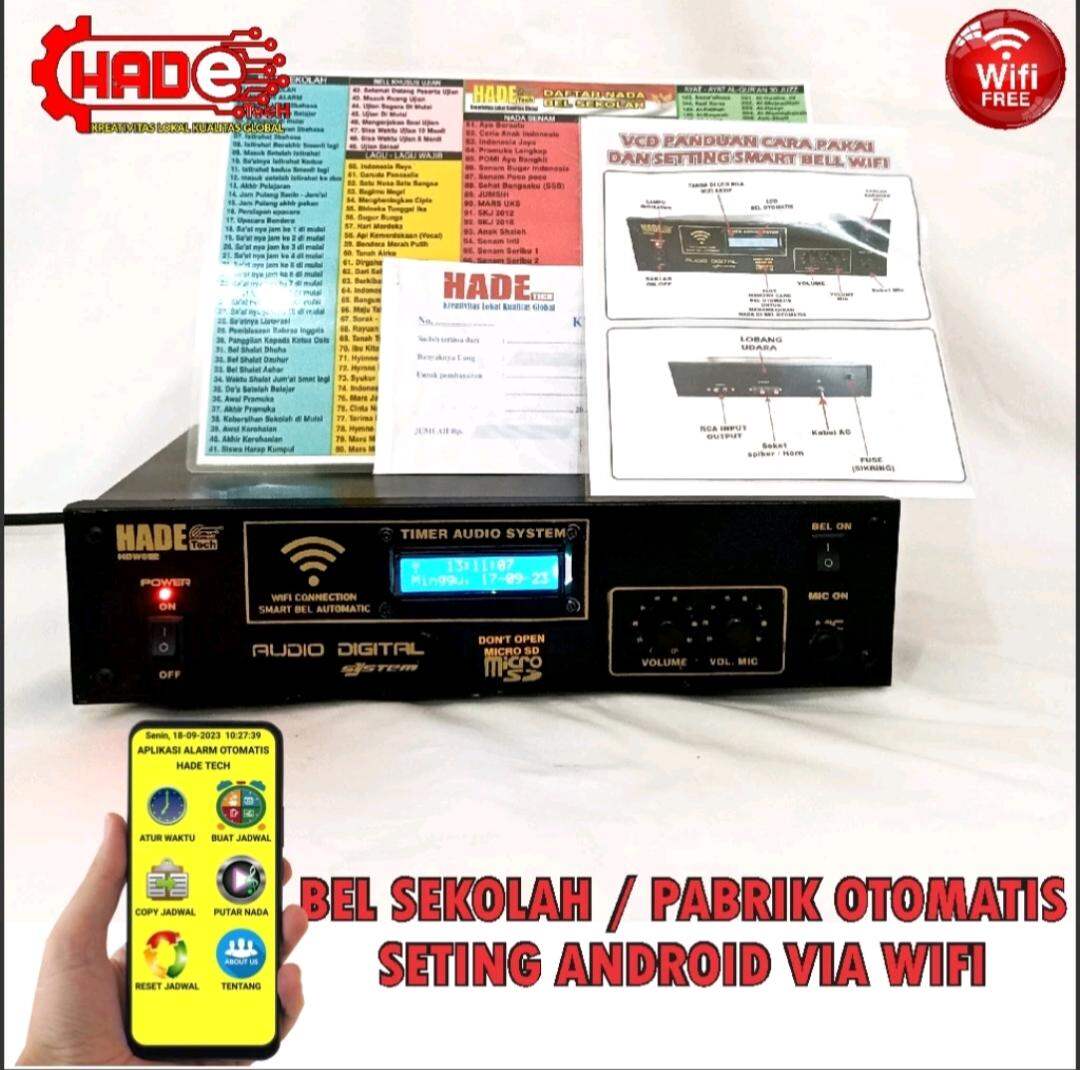 bel sekolah otomatis setting android wifi 100 watt | Lazada Indonesia