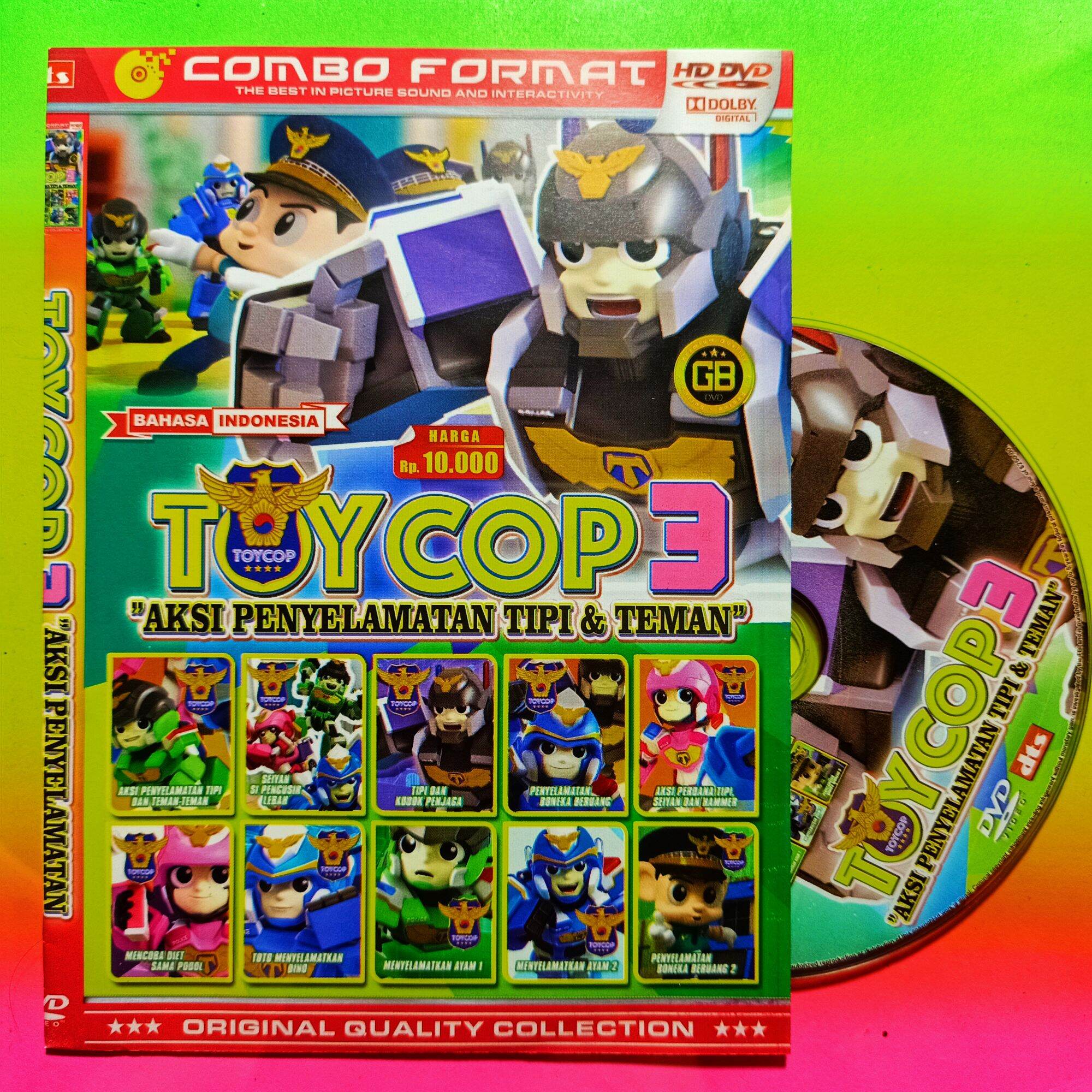 KASET DVD FILM KARTUN ANAK: TOYCOP VOLUME TERBARU VOLUME 3 (BAHASA ...