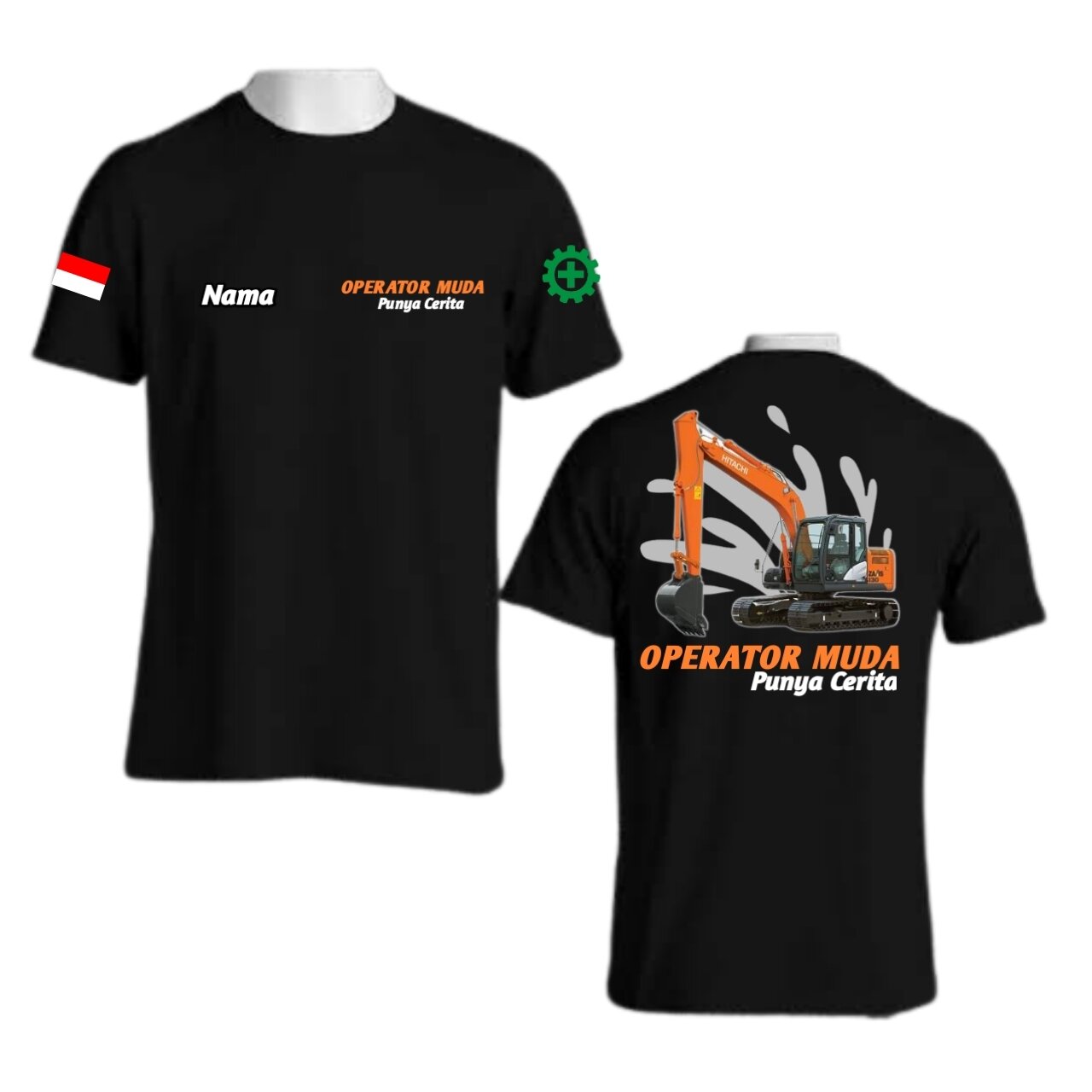 Kaos Operator Muda Hitachi | Kaos Operator Excator Indosia | Kaos ...
