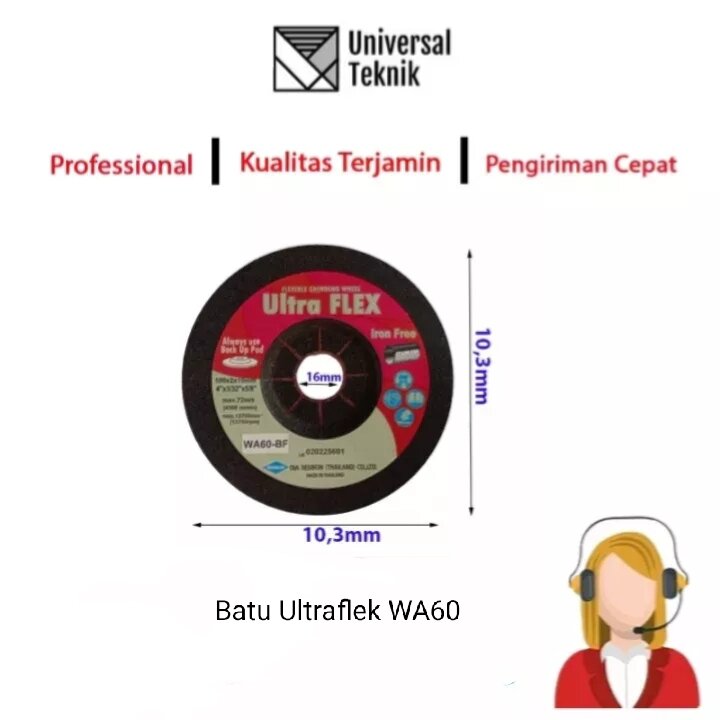 Batu Ultraflex WA60 fleksibel Batu Ultraflek gerinda poles potong ...