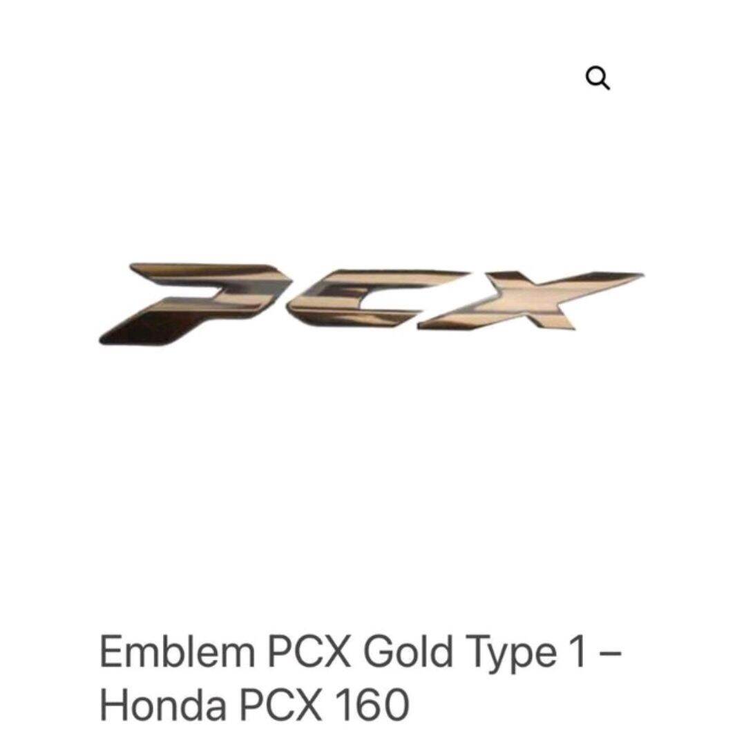Emblem pcx gold Type1 honda pcx 160 ori honda Ahm | Lazada Indonesia