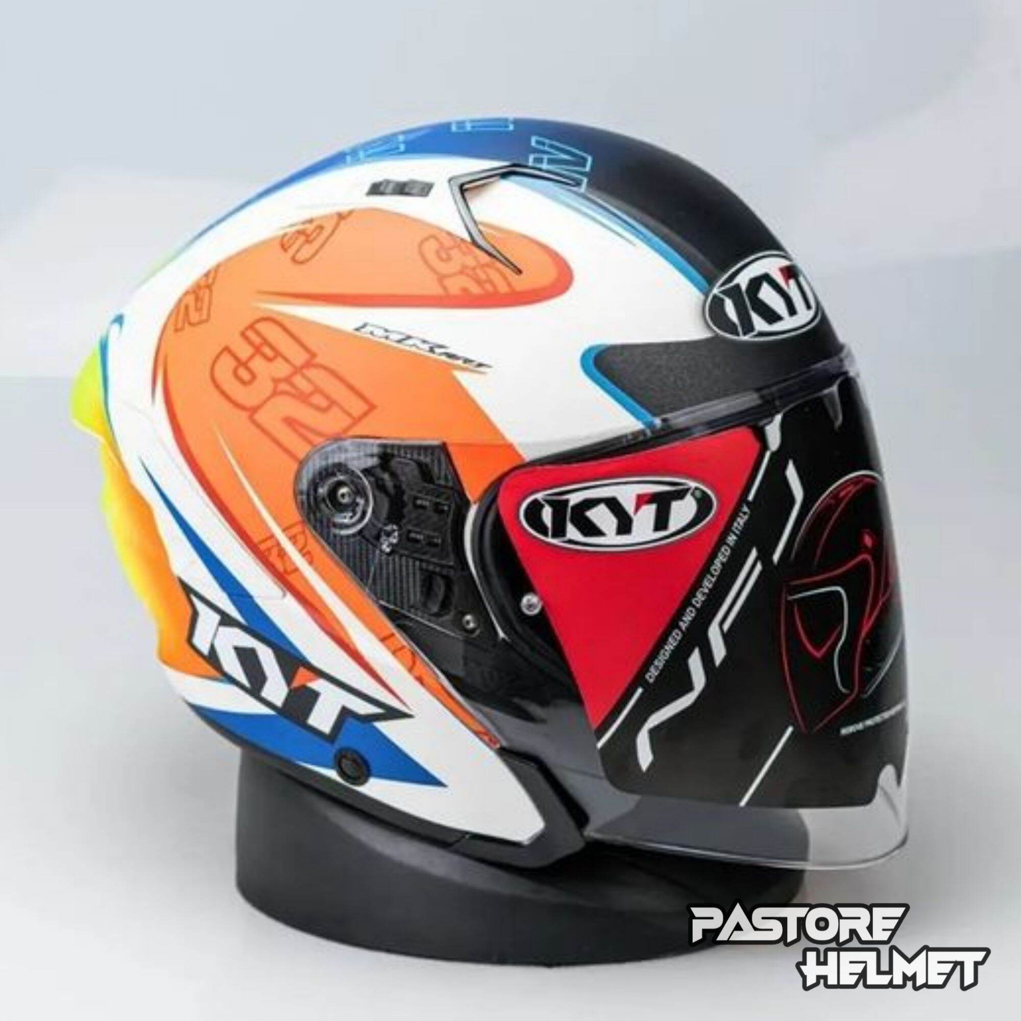 Helm KYT NFJ Isaac Vinales / NFJ Isaac Vinales / KYT Half Face / Produk ...