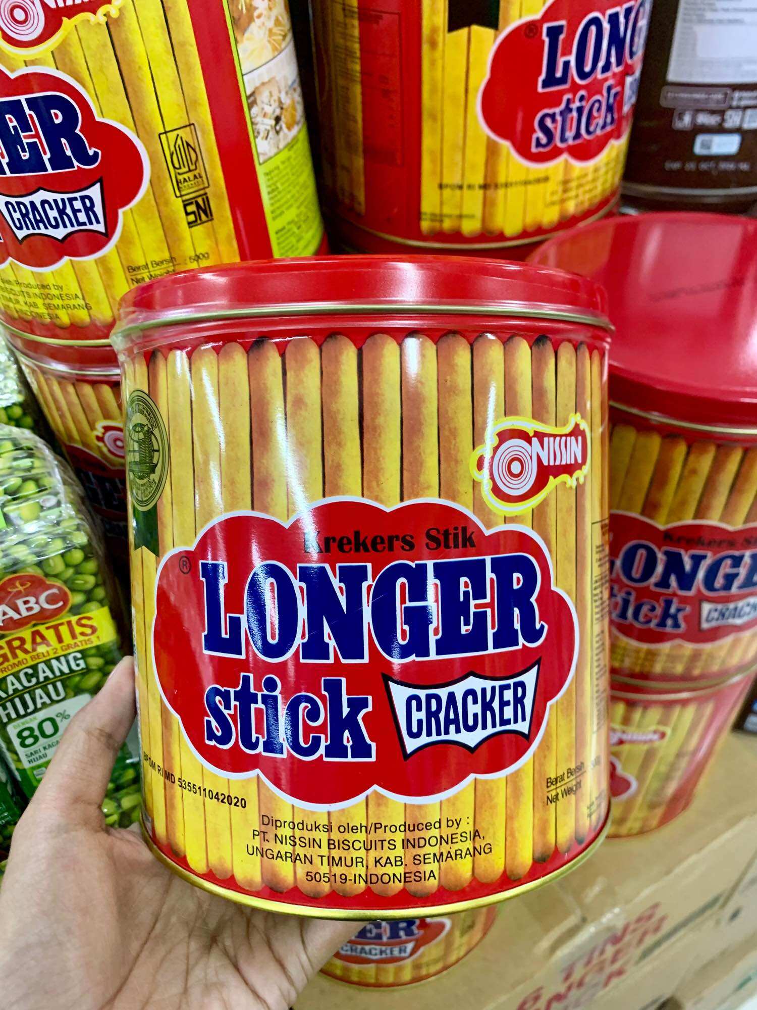 Nissin longer stick crackers kaleng 500gr | Lazada Indonesia