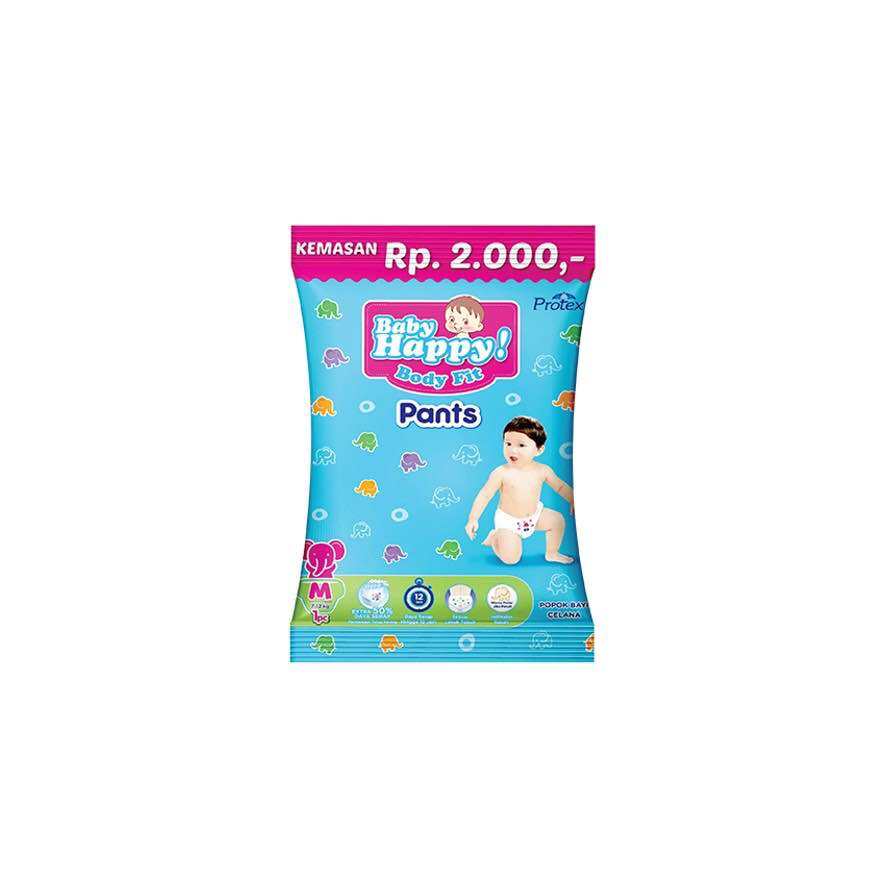 Baby happy Body Fit Pants Ukuran M kemasan renceng isi 6pcs. Harga ...