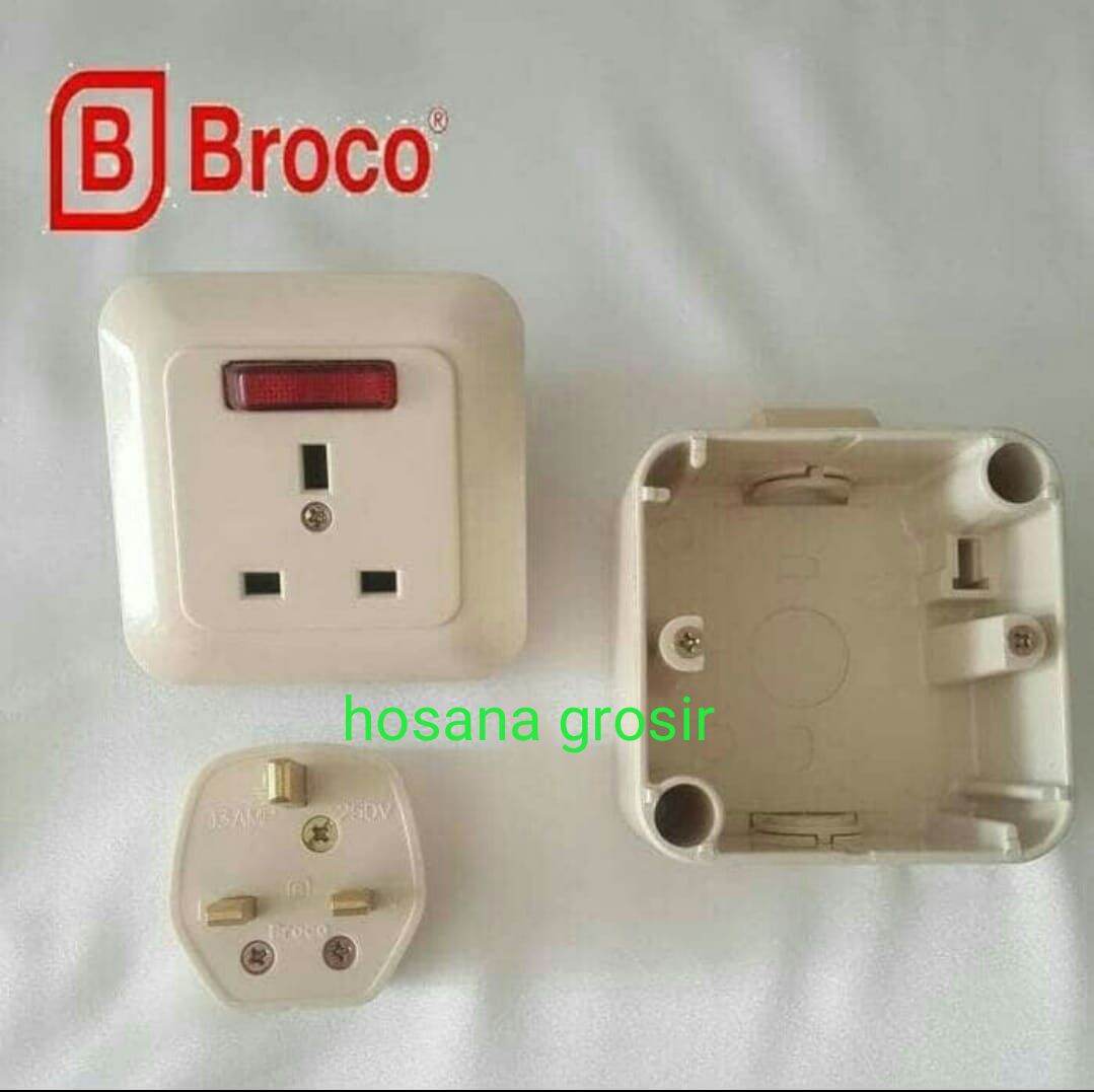 BROCO AC SET GRACIO / BROCO STOP KONTAK AC / AC SET BROCO | Lazada ...